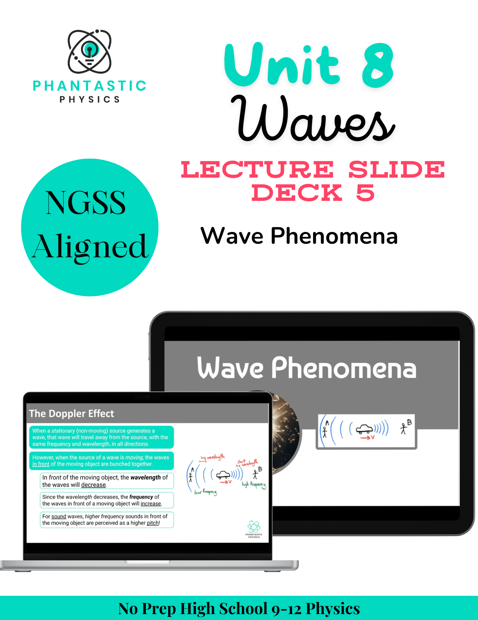 High School Physics: Wave Phenomena Slide Deck - Grades 9-12, NGSS Ali – Phantastic Physics