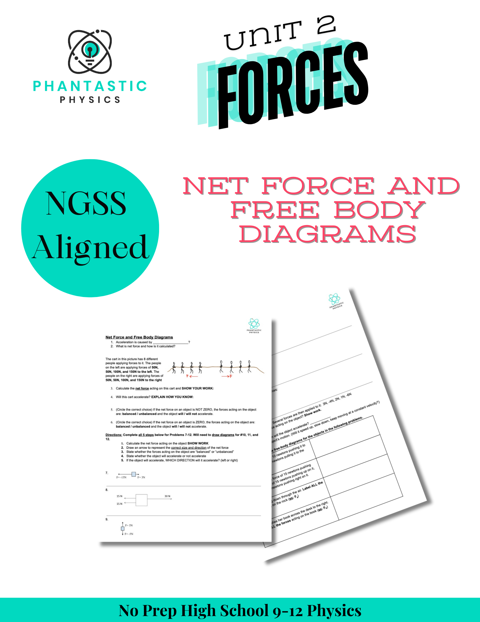 High School Physics: Free Body Diagrams Practice- Assignment 2 ...