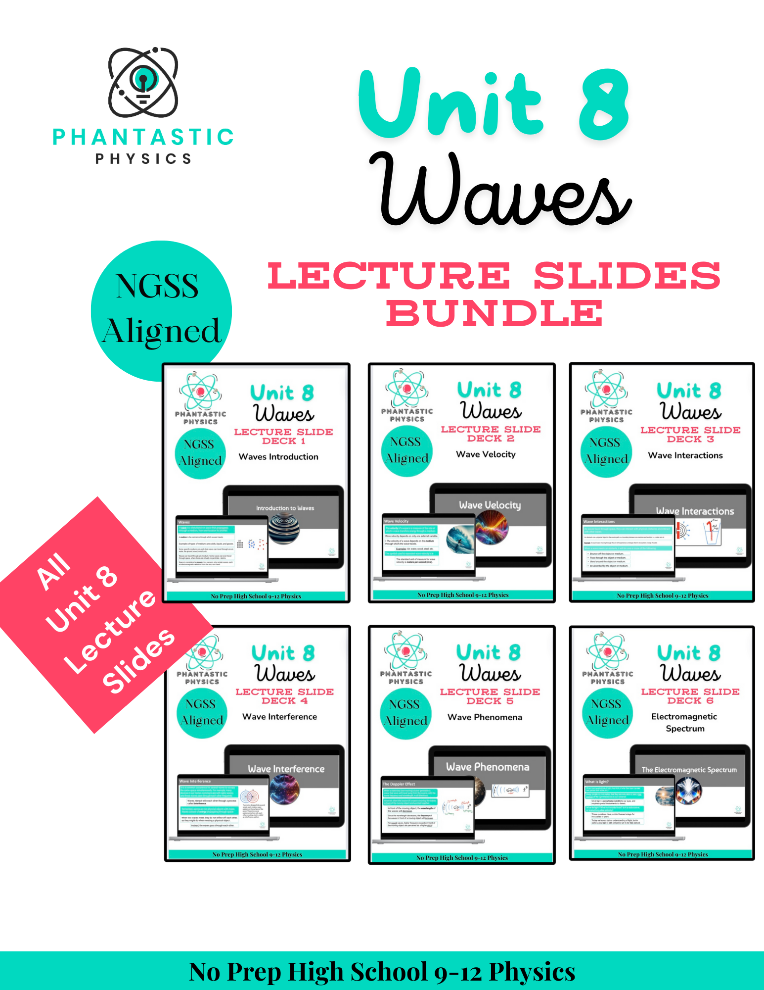 High School Physics Waves: Complete Slide Deck Bundle NGSS Aligned - G – Phantastic Physics