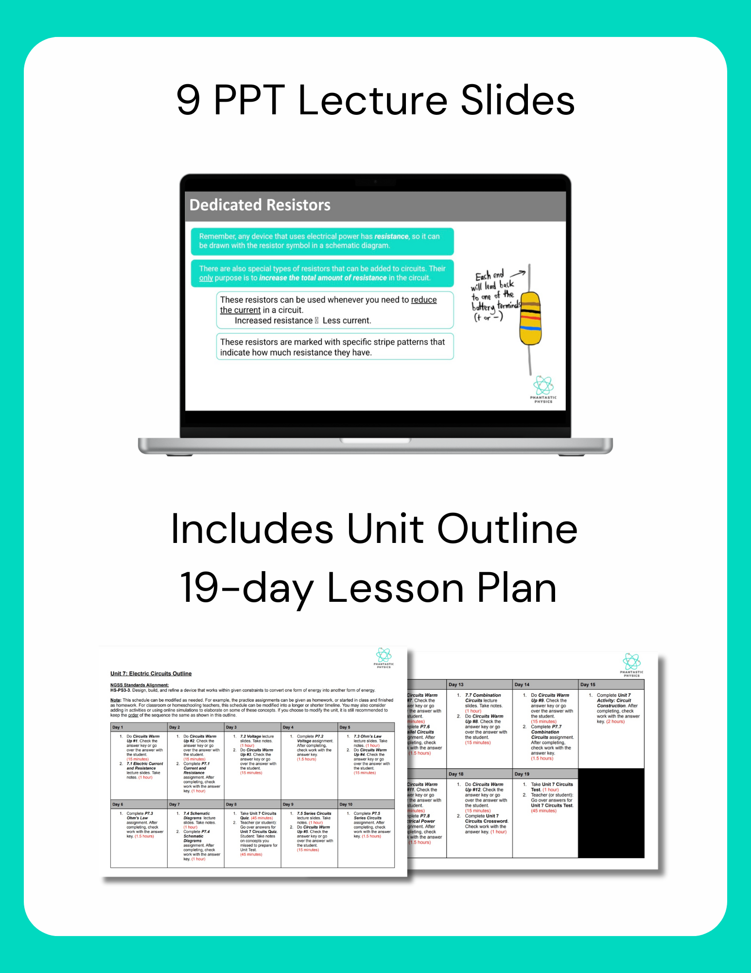 High School Physics: Schematic Diagrams Slide Deck - Grades 9-12, NGSS ...
