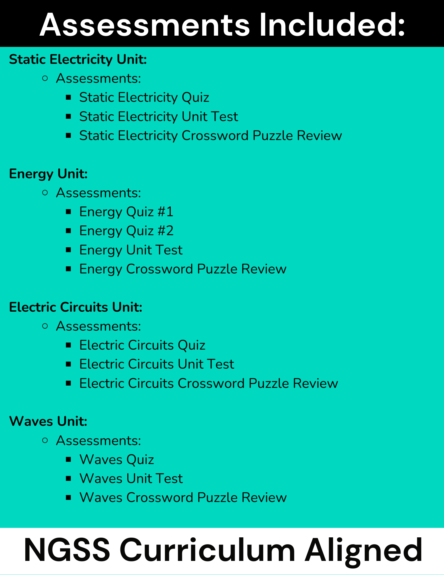 Complete High School Physics Assessments Bundle (NGSS Aligned, Grades ...