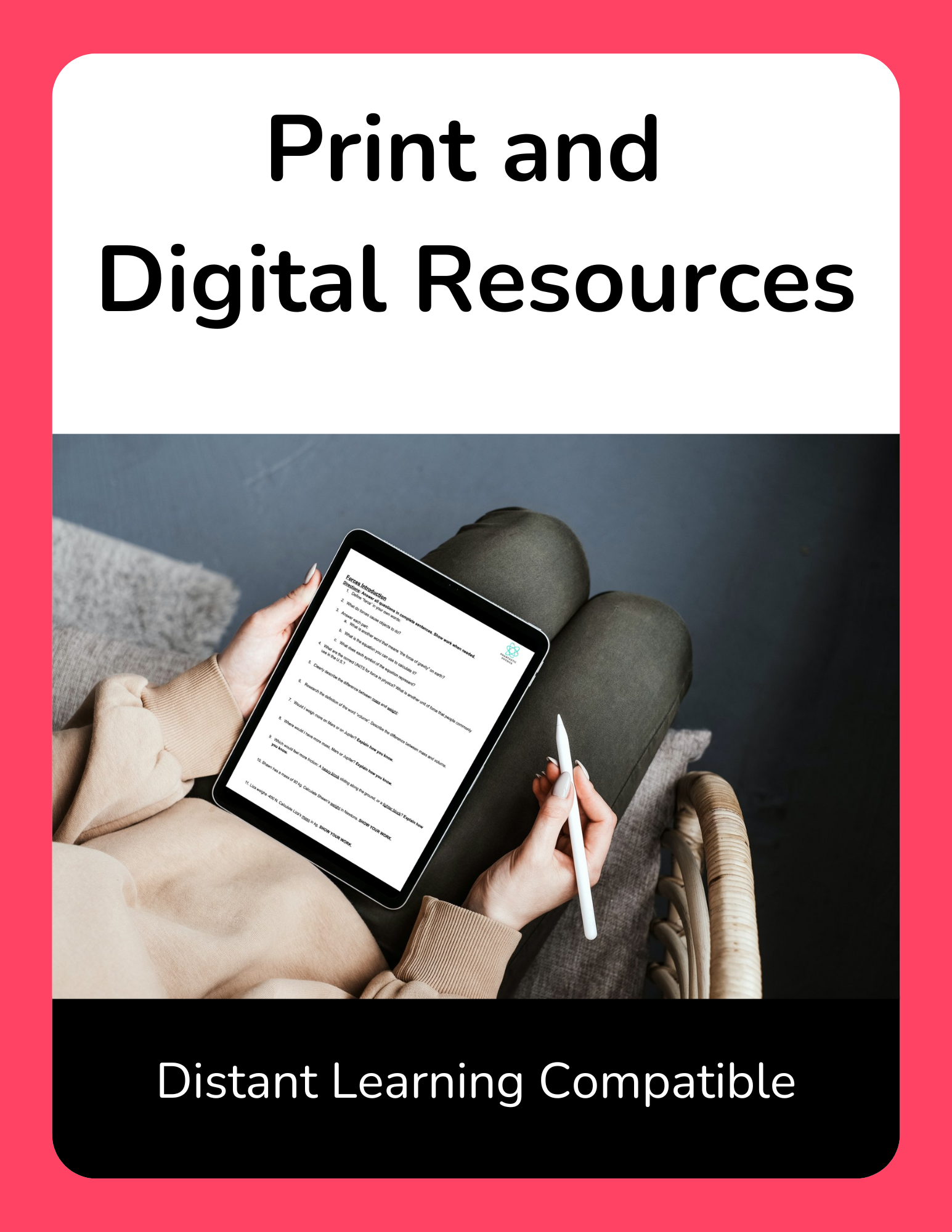 High School Physics: Forces Introduction Assignment (Grades 9-12, NGSS ...