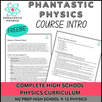 High School Physics: Phantastic Physics Course Intro (Grades 9-12, NGS