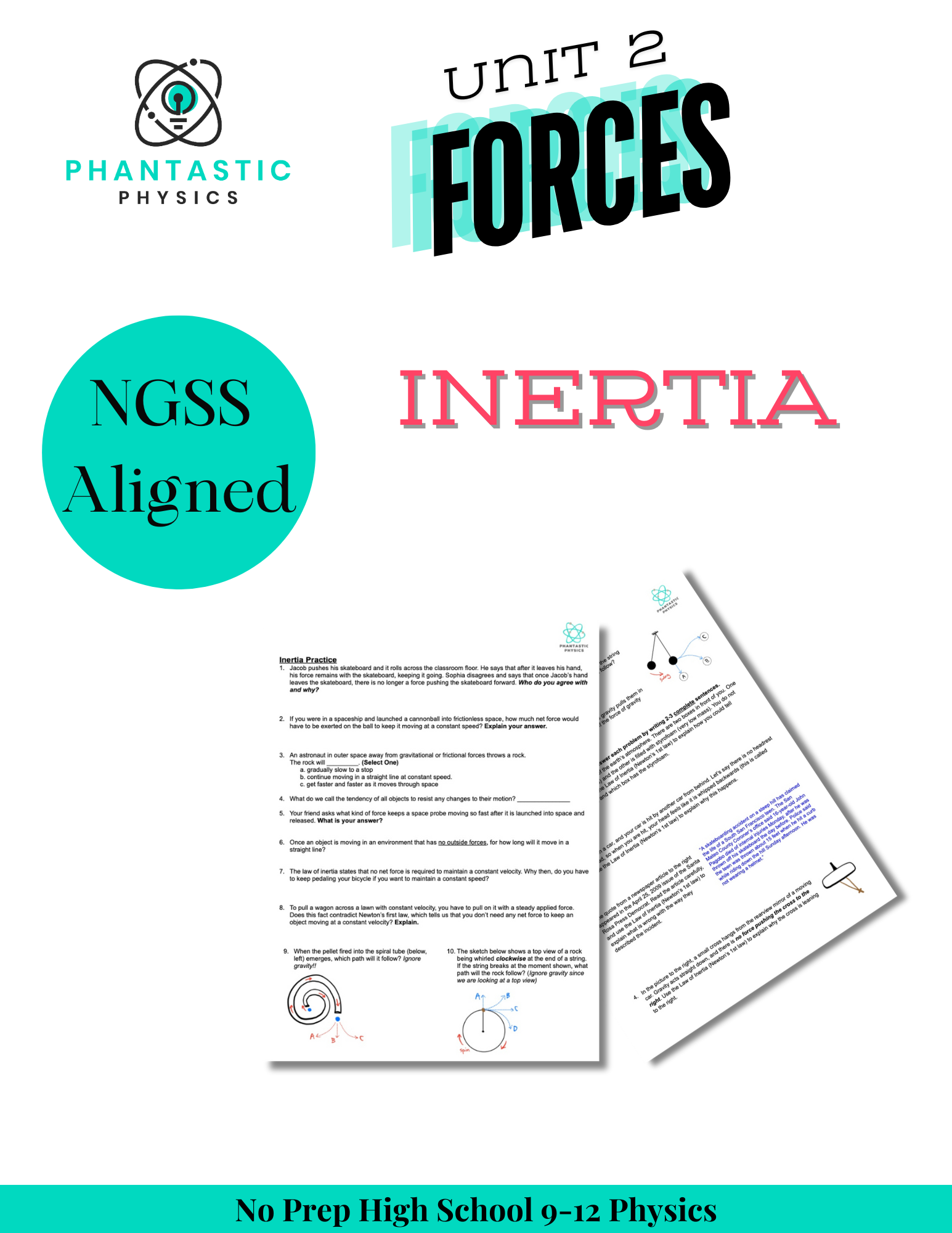 Inertia Worksheet — Ready To Use Physics Assignment Phantastic