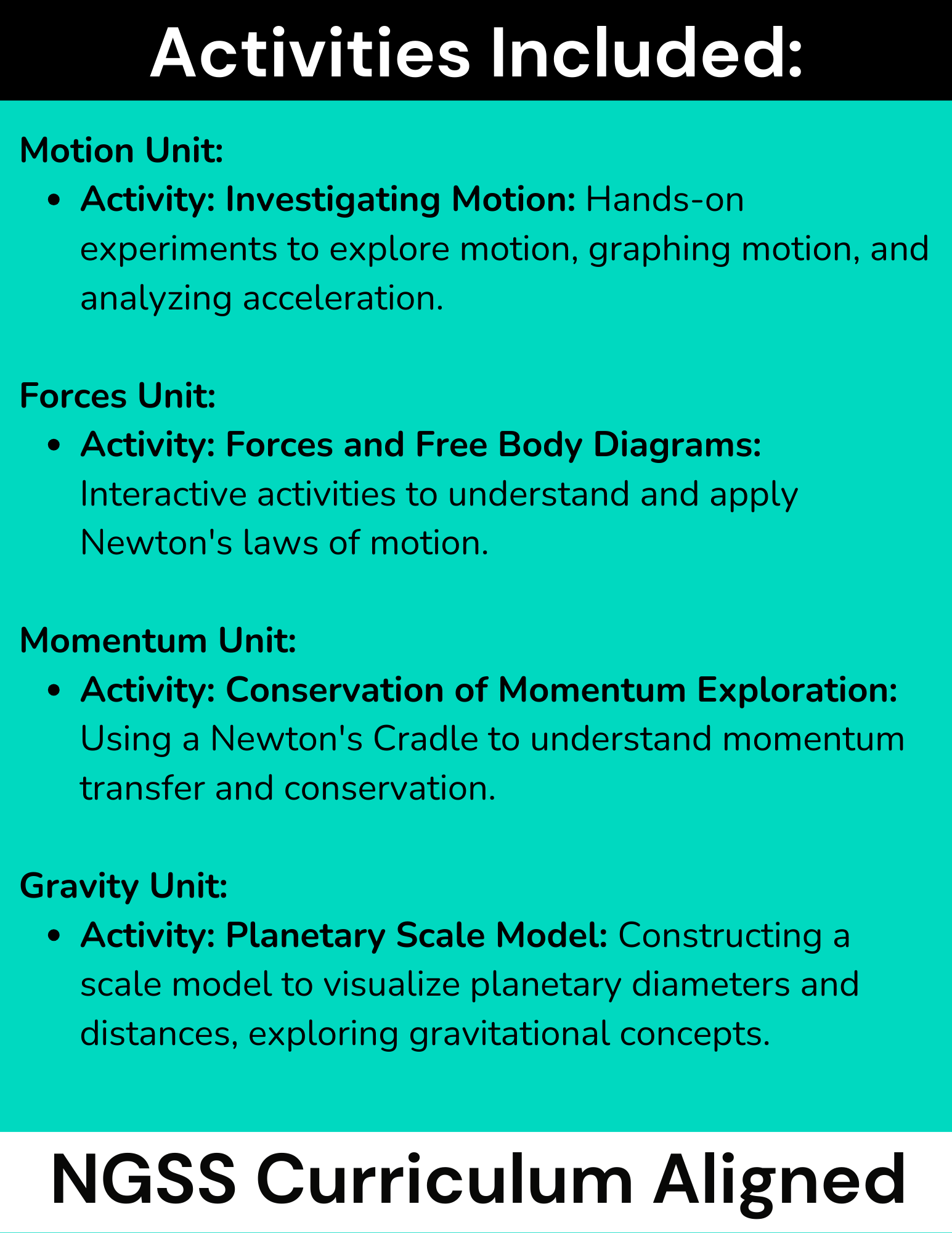 Complete High School Physics Activities Bundle (NGSS Aligned, Grades 9 ...