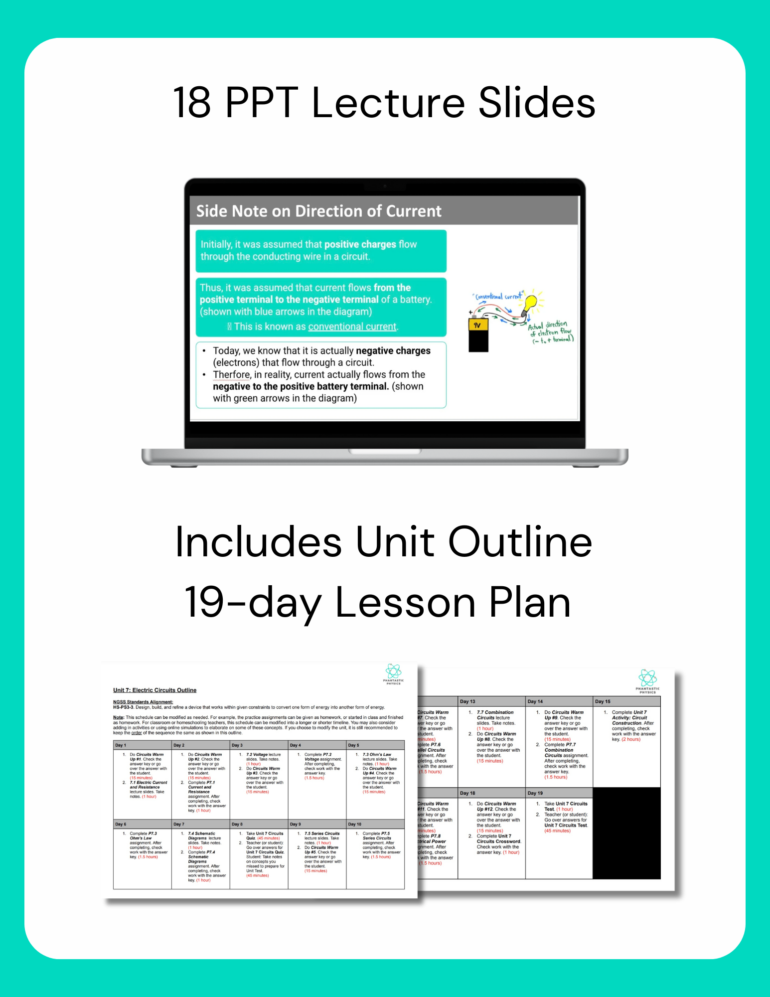High School Physics: Voltage Slide Deck - Grades 9-12, NGSS Aligned ...