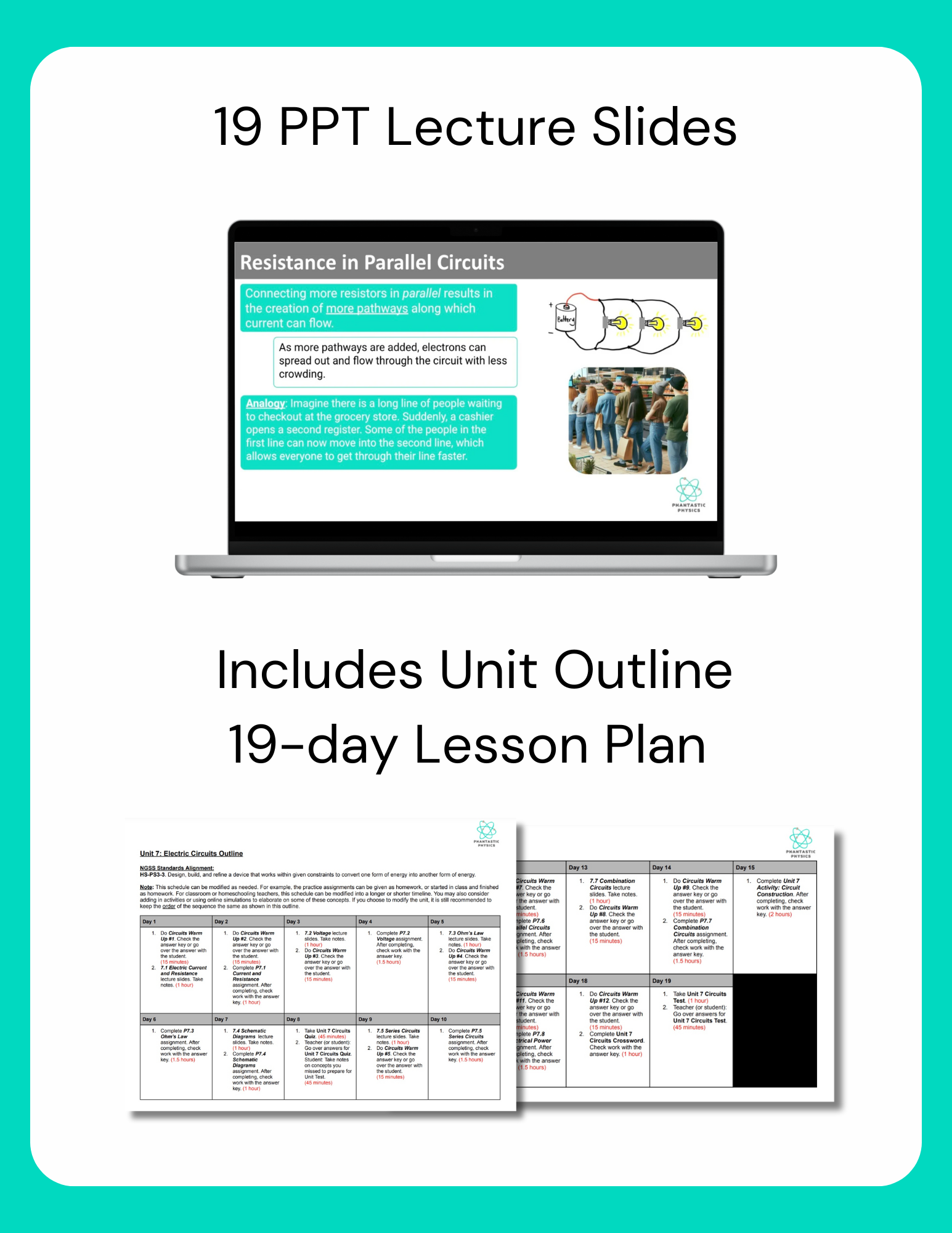 High School Physics: Parallel Circuits Slide Deck - Grades 9-12, NGSS ...